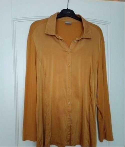 Блузка-рубашка жен. Натур шёлк + вискоза. 54-56