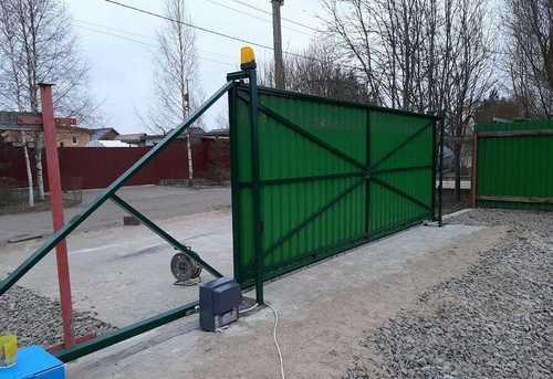 Автоматические ворота Алютех