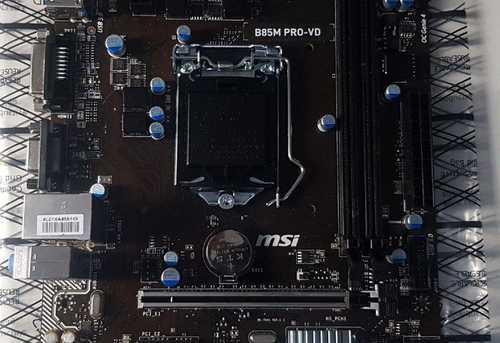 Материнская плата msi b85m pro vd