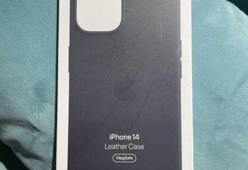 Чехол оригинал iPhone 14 leather case magsafe