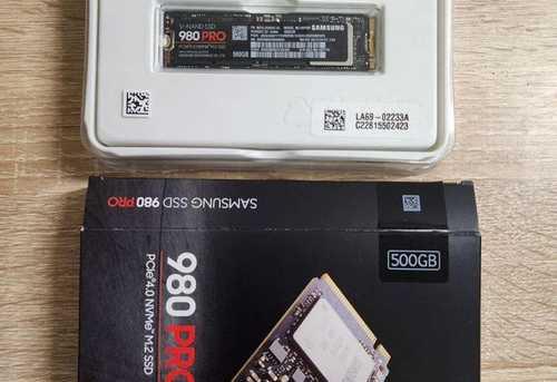 Жесткий диск ssd Samsung 980 pro 500 gb