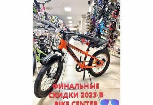 Велосипед sitis flash 20" (2023) Orange-Black-Grey