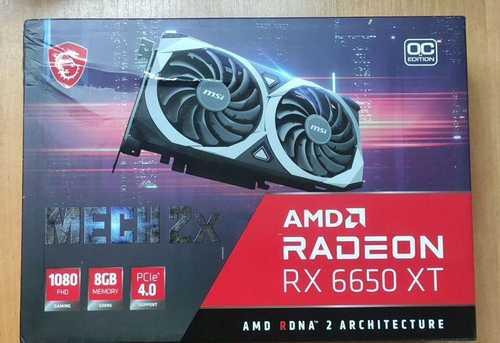 Видеокарта AMD Radeon RX 6650 XT mech 2X 8Gb OC