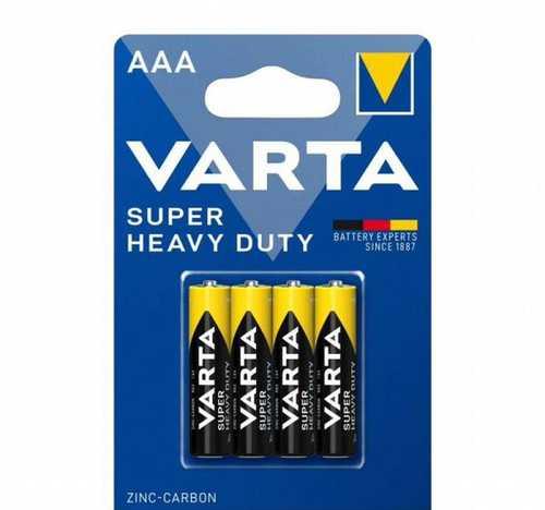 Батарейка Varta superlife R03 AAA BL4 Heavy Duty 1.5V (2003) (4/48/240)