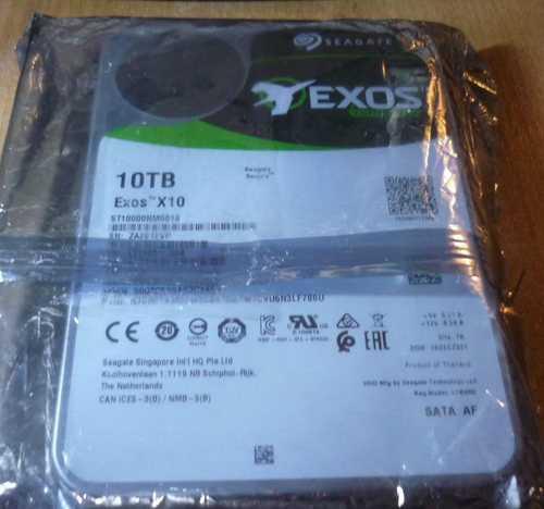 10 TB Жесткий диск Seagate Exos X10 новый