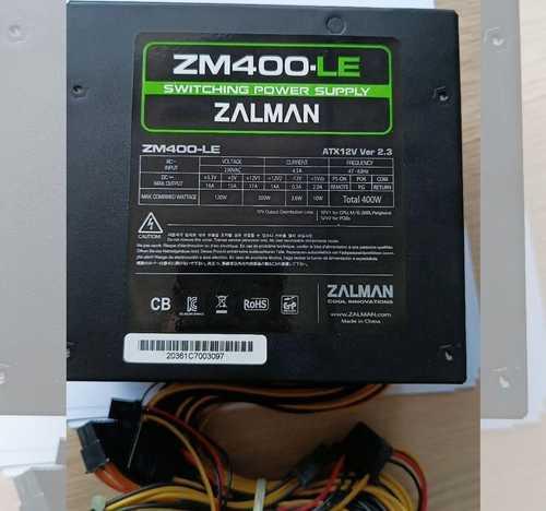 Блок питания zalman 400w