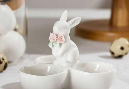 Подставка для яиц с кроликом, керамика