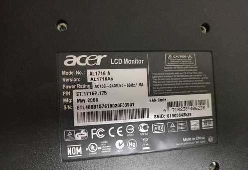 Монитор Acer AL1716