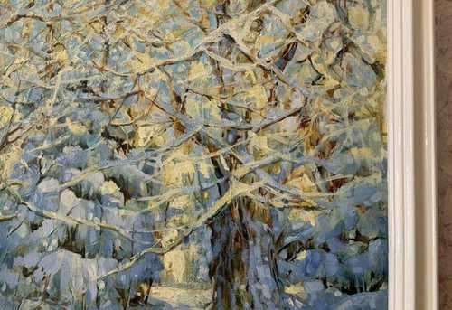 Картина зимний лес, Кикель