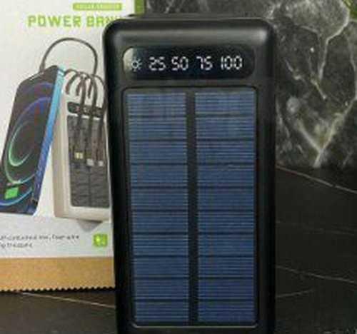 Powerbank 50000 mah с солнечной зарядкой новый