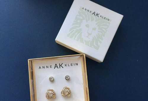 Anne Klein. Винтажные серьги- гвоздики