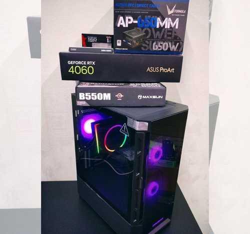Игровой пк RTX 4060/Ryzen 5 5600/B550/32 gb