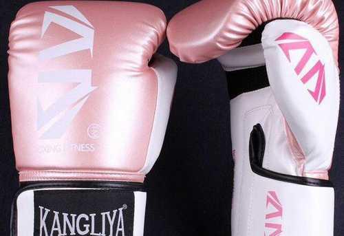 Боксерские перчатки 10 oz Kangliya Pink