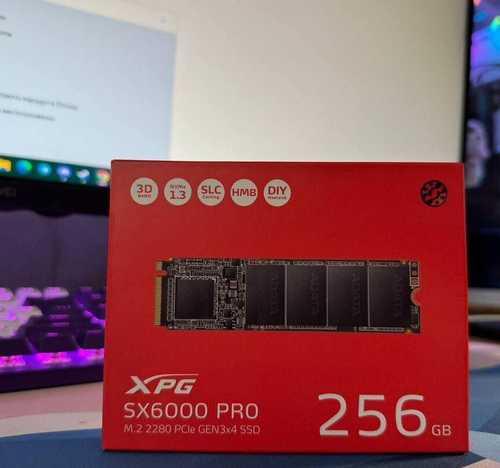 256 гб M.2 NVMe SSD adata XPG SX6000 Pro