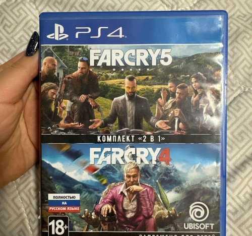 Диски на ps4 Far cry 4 и Far cry5