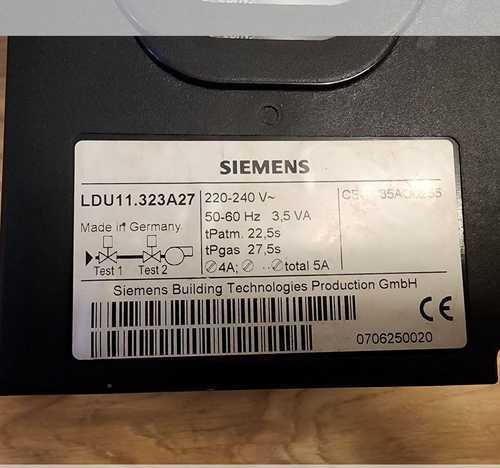 Блок управления горением Siemens LDU11.323A27