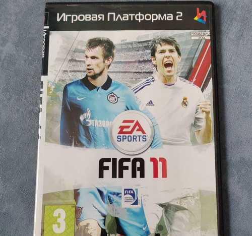 Игра FIFA 11 PS2 диск для playstation 2