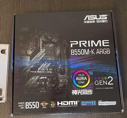 Материнская плата asus prime b550m k argb