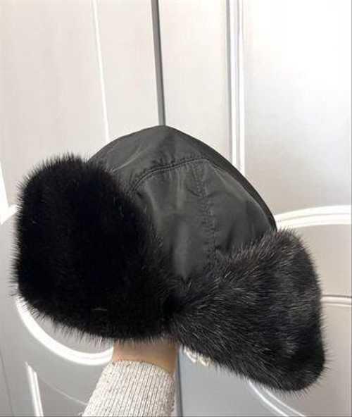 Шапка ушанка Prada