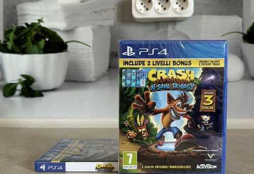 Crash bandicoot trilogy PS4 (Новый диск)