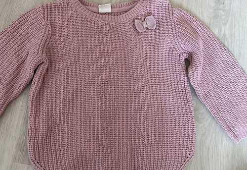 Кофта свитер 86-92 размер нежно-розовая H&M