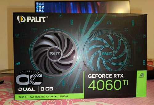 Palit Nvidia RTX 4060 Ti OC (новая, чек Ситилинк)