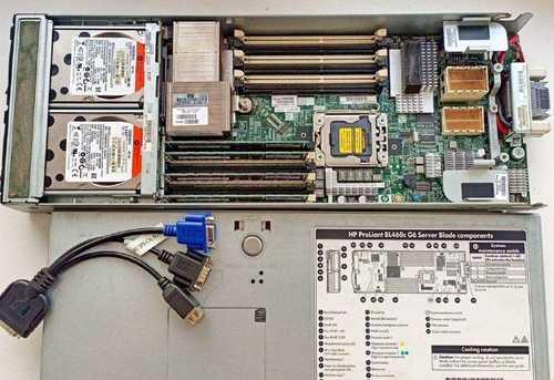 Blade сервер HP ProLiant BL460c G6 + кабель SUV