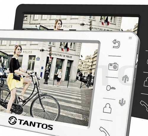 Монитор видеодомофона Tantos Amelie SD черный белы
