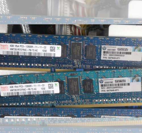 Оперативная память HP DDR3 PC3-12800 REG ECC (6476