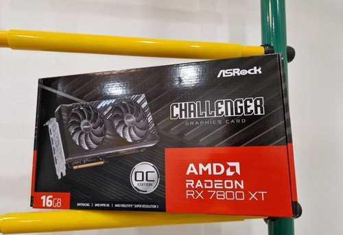 Видеокарта Asrock rx 7800xt challenger (чек,новая)