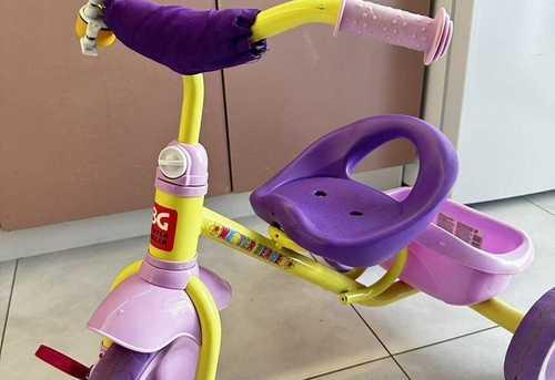 Детский трехколесный велосипед для девочки