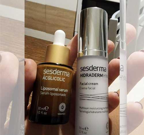 Сыворотка и крем для лица Sesderma acglicolic