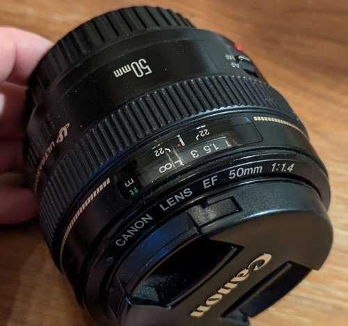 Объектив Canon lens ef 50mm 1.4 без АВТОФОКУСА