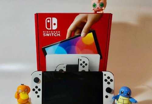 Новые Nintendo switch Oled Белые, любые игры