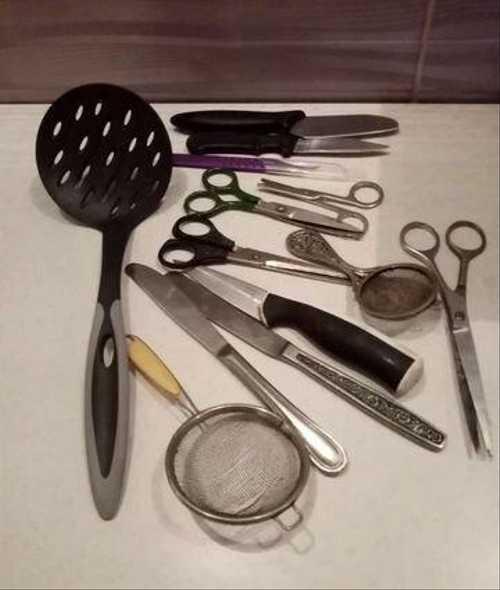 Ножницы. Ножи. Кухонные принадлежности