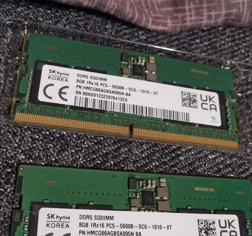 Оперативная память sodimm-ddr5 5600 16gb(2x8)