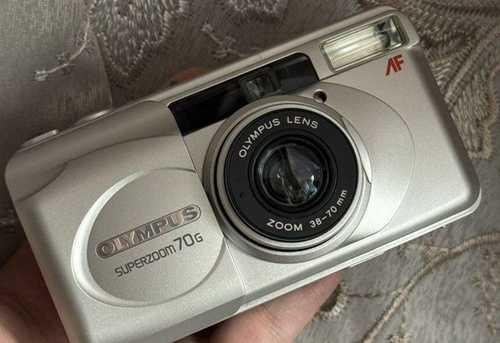 Плёночный фотоаппарат olympus superzoom 70g