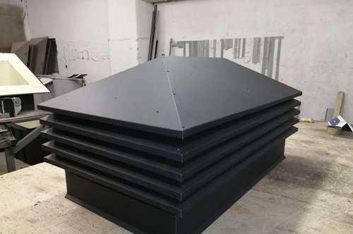 Дымник "хай-тек" RAL9005 Rooftop Matte 410х680