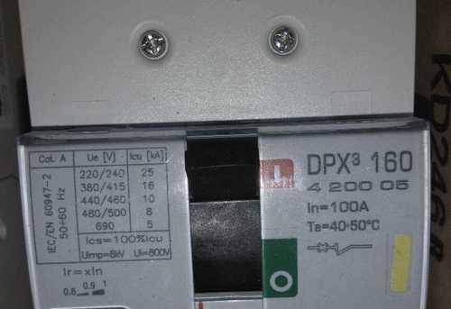 Автоматический выключатель Legrand DPX 100А 3Р