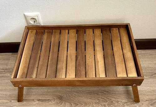 Деревянный столик-поднос раскладной