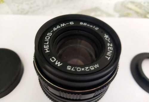 Helios-44M-6, MC, 58mm M42 + переходник на Nikon F
