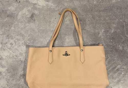 Vintage Vivienne Westwood Leather A4 Tote Bag