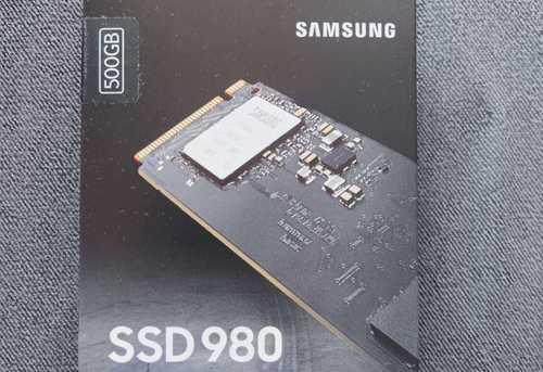 SSD nvme накопитель Samsung 980 500 гб M.2 новый