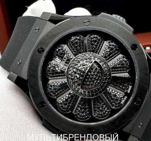 Hublot black часы премиум