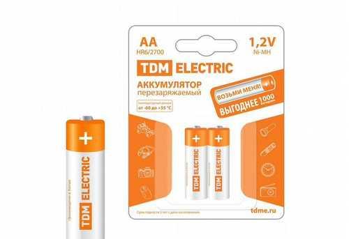 АКБ AA 2700mAh TDM 2 шт