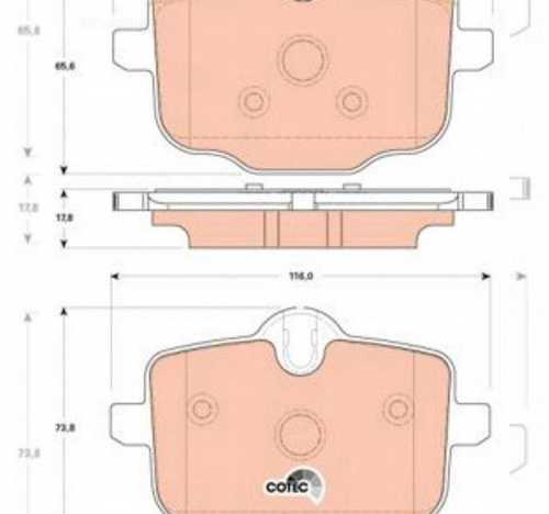 ZF russia GDB1869ZFR Колодки тормозные дисковые за