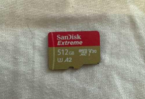 Карта памяти MicroSD san disk extreme 512
