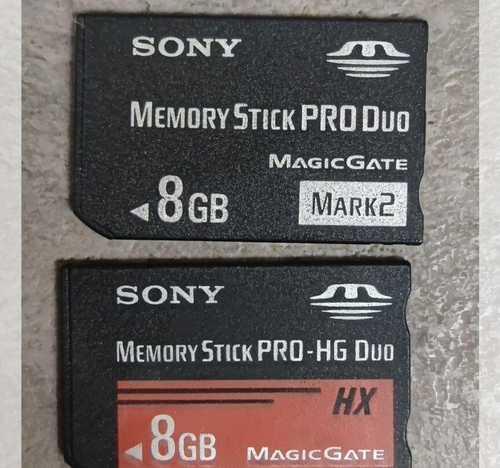 Карта памяти Memory Stick Pro Duo 8 gb