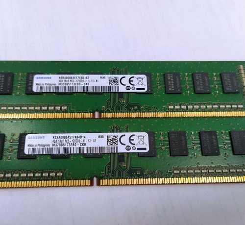 Оперативная память (2x4Gb) DDR3 8Gb Samsung