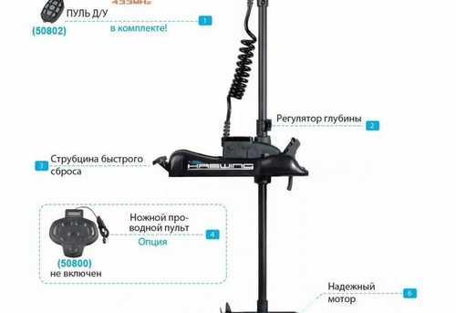 Электромотор с gps якорем Haswing Cayman-B55Lbs